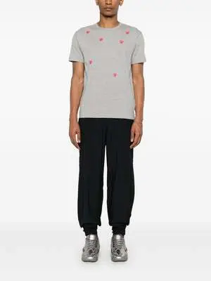 Play Comme Des Garcon Heart-print T-shirt - Grey