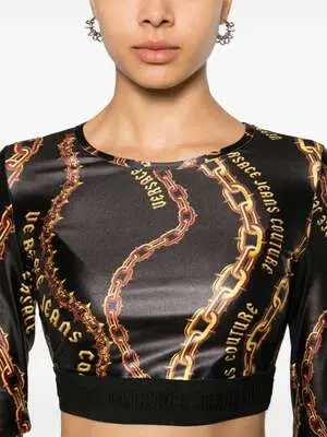 Versace Chain Couture Cropped Top