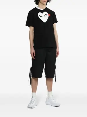 Play Comme Des Garcon Heart Logo T-shirt - Black