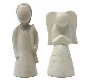 GLOBAL CRAFTS 13pc Soapstone Sculpture Nativity Set