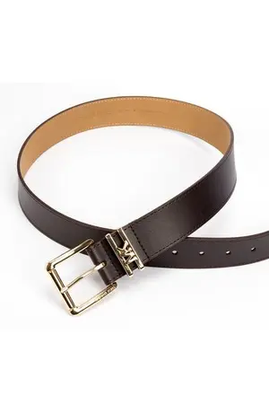 Michael Kors Leather Belt - Chocolate