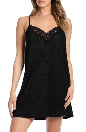 MIDNIGHT BAKERY Pleated Chemise Black