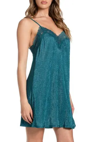 MIDNIGHT BAKERY Pleated Chemise - Teal