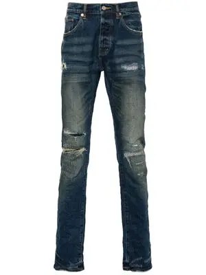 PURPLE BRAND Distressed Skinny Jeans - Blue