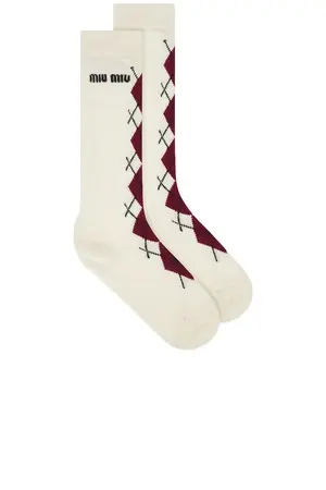Miu Miu Wool Cashmere Sock