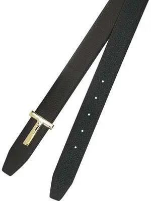 TOM FORD T Icon Reversible Belt - Brown