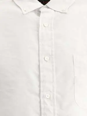 BEAMS Linen Shirt With Chest Pocket - White