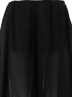 Chloé Fluid Volant Shorts In Silk Georgette