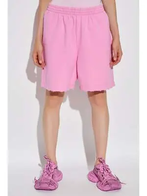 Balenciaga Cotton Shorts - Pink