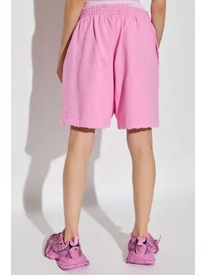 Balenciaga Cotton Shorts - Pink