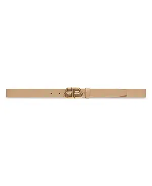 Balenciaga BB Thin Belt Sand