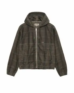 StÜssy Plaid Unlined Work Jacket - Olive