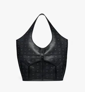 Mcm Leni Visetos Shopper - Black