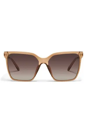 Quay Level Up Remixed 61mm Square Sunglasses - Ginger/brown
