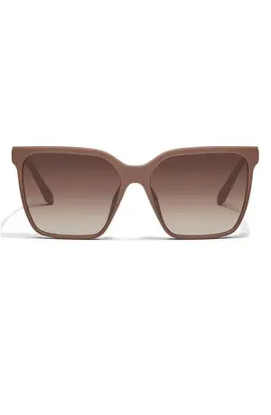 Quay QUAY Level Up Remixed 61mm Square Sunglasses Matte Doe/brown