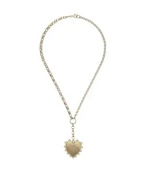 FOUNDRAE Oversized Love Token 18kt Chain Necklace - Gold