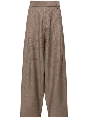 Kolor Houndstooth Wide-leg Trousers
