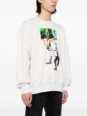 Kolor Graphic-print Cotton Sweatshirt