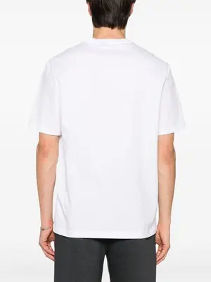 Versace Embroidered Cotton-jersey T-shirt - White