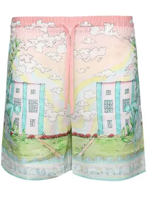 Casablanca Printed Shorts For Men