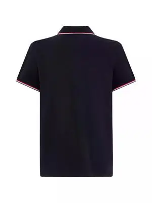 Moncler Logo-appliqué Piqué Polo Shirt