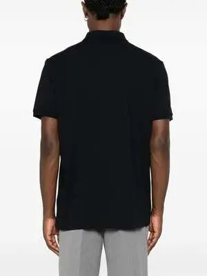 Moncler Logo-appliqué Piqué Polo Shirt - Blue