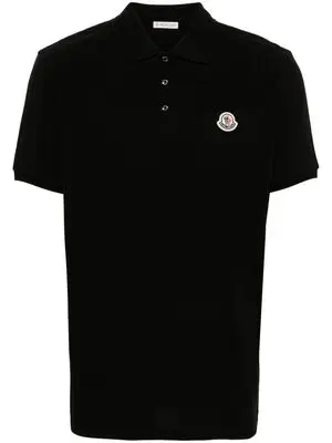 Moncler Logo-appliqué Piqué Polo Shirt