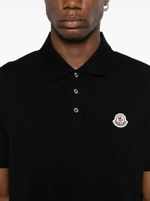 Moncler Logo-appliqué Piqué Polo Shirt