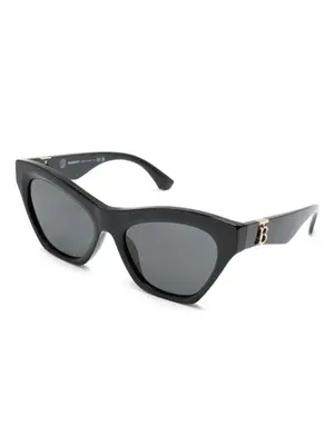 Burberry Logo Cat-eye Sunglasses - Black