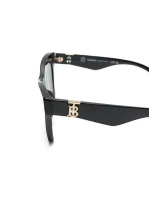Burberry Logo Cat-eye Sunglasses - Black