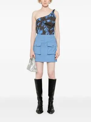 Moschino Cargo Pocket Mini Skirt - Blue