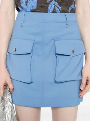 Moschino Cargo Pocket Mini Skirt - Blue