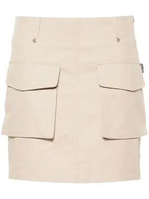 Moschino Cargo Pockets Miniskirt - Neutrals