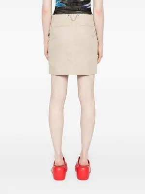 Moschino Cargo Pockets Miniskirt - Neutrals