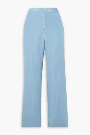 Brioni Silk And Cotton-blend Straight-leg Pants