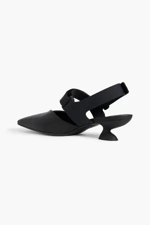 FERRAGAMO Sagar 40 Leather Slingback Pumps