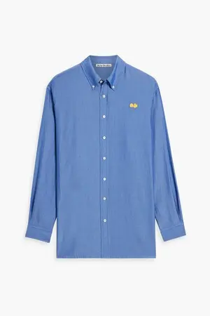 Acne Studios Embroidered Lyocell Shirt - Blue