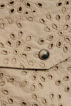 Brunello Cucinelli Broderie Anglaise Cotton Shirt