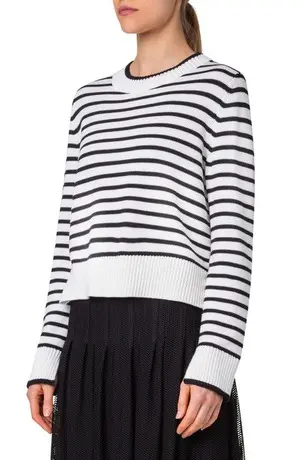 Akris Striped Cotton Sweater
