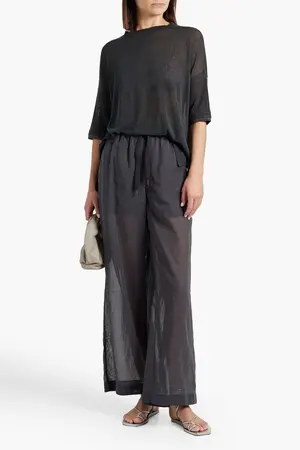 Brunello Cucinelli Cotton Wide-leg Pants