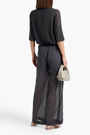 Brunello Cucinelli Cotton Wide-leg Pants
