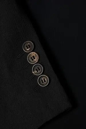 Brunello Cucinelli Cropped Twill Blazer - Black