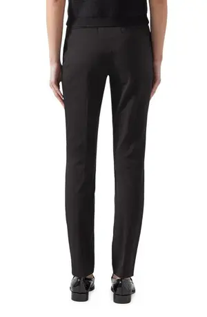LK BENNETT Esen Cotton Blend Stretch Twill Pants