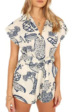 PETAL & PUP Georgina Cotton & Linen Romper