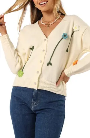 PETAL & PUP Reign Embellished Cardigan