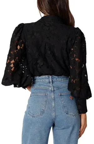 PETAL & PUP Tadeo Floral Lace Shirt