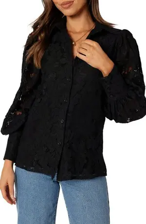 PETAL & PUP Tadeo Floral Lace Shirt