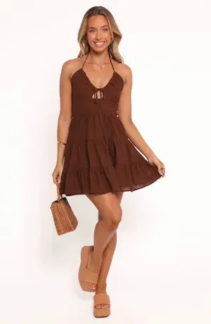 PETAL & PUP Rilie Floral Embroidered Mini Dress