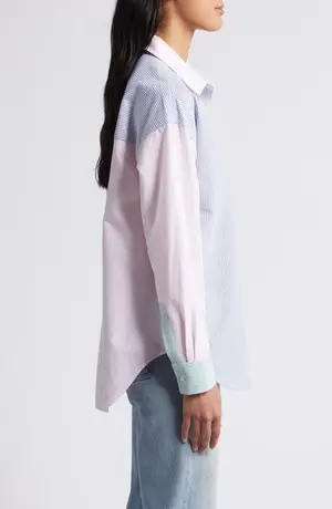 BEACHLUNCHLOUNGE Stripe Oversize Shirt - Oxford Multi