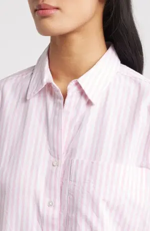 BEACHLUNCHLOUNGE Long Sleeve Striped Shirt - Rose Shadow
